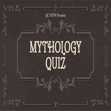 Mythology Quiz-16th April 2023, Quiz Club NITW | PDF