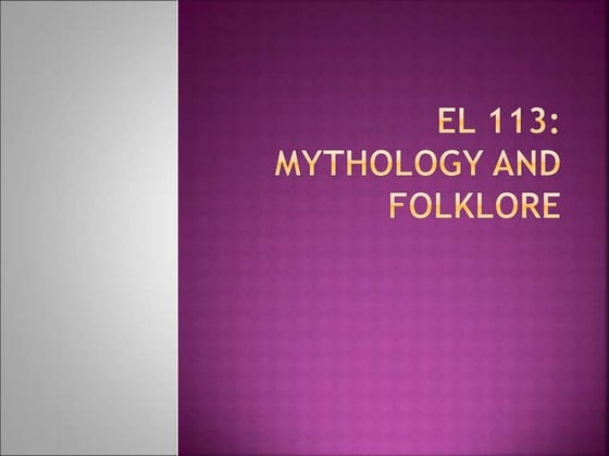 Legend and myth | PDF