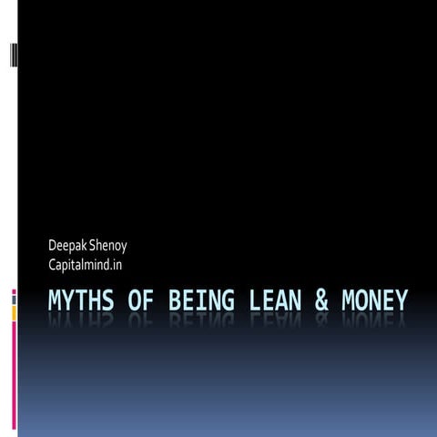 Myths of being lean | PPTX