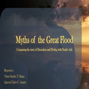 Myths of the Great Flood PowerPoint Presentation | PPTX