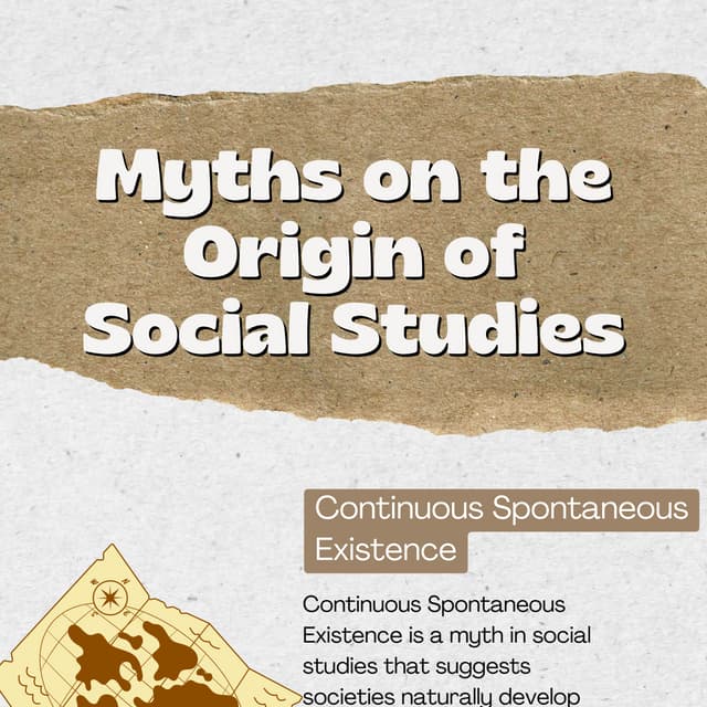 Myths on the Origin of Social Studies (Infographic) | PDF