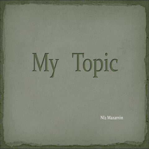 My topic boyfriend | PPT