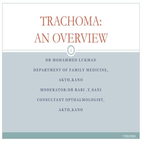 Trachoma in Family Medicine | PPT