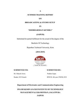 Internship Report | PDF