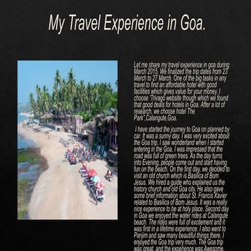 My Travel Experience in Goa.pptx