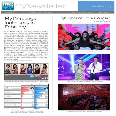 Cambodian network MyTV Feb-March Newsletter | PDF
