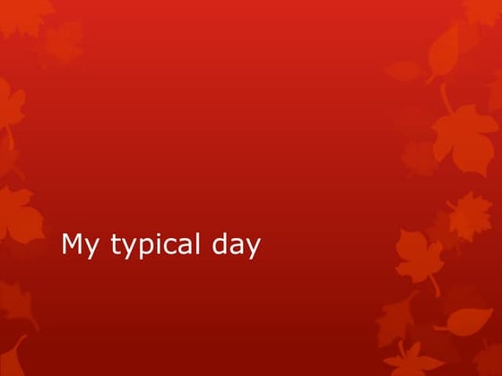 My daily routine | PPT