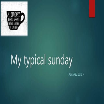 My typical sunday | PPTX