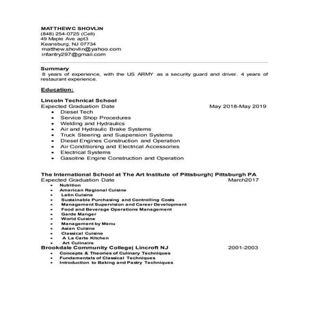 My updated resume | DOCX
