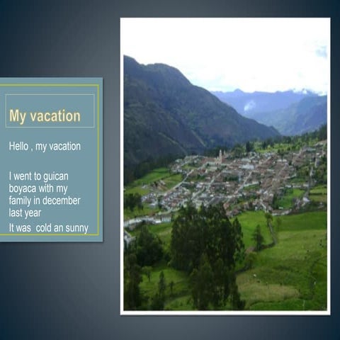 My vacation english | PPTX