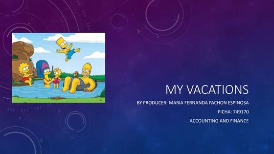 My vacations | PPTX
