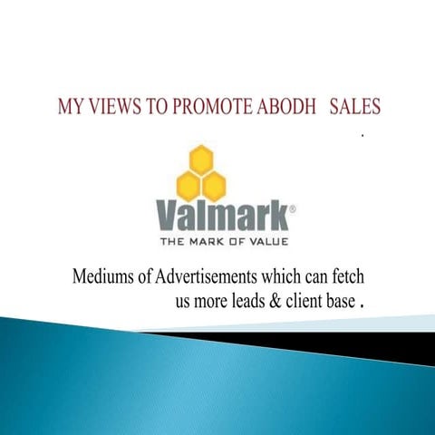 My views to promote abodh mktg | PPT