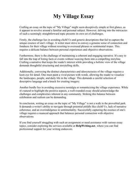 Essay On My Village.pdf