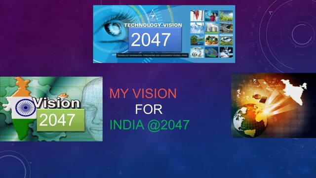 India in 2047.pptx | Technology Industry | Industries