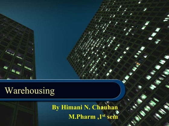 Warehousing & Material management | PPT