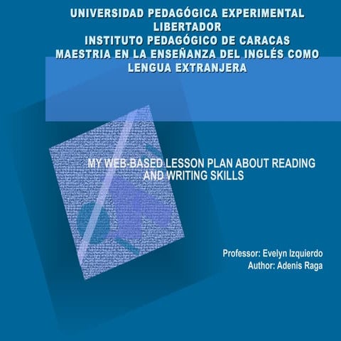 My web based lesson plan | PPT