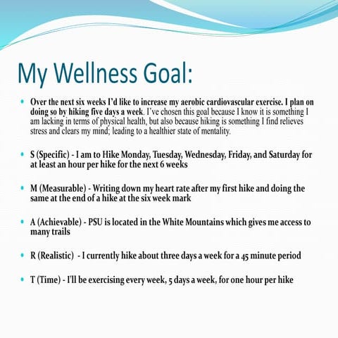 My wellness goal | PPTX