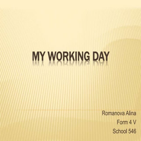 My working day | PPTX