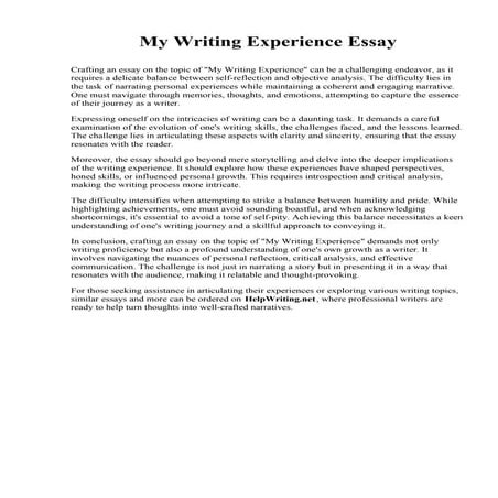 My Writing Experience Essay.pdf