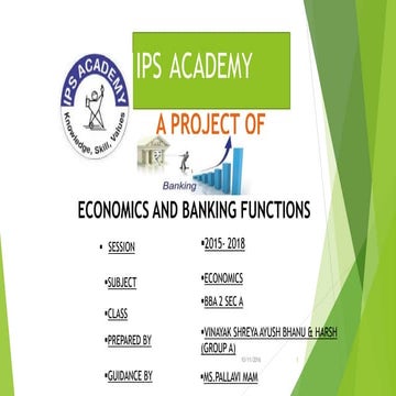 Economics Banking & stock Market & credit creation ppt | PPT