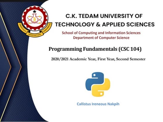 PYTHON PROGRAMMING (2).pptx PYTHON PROGRAMMING (2).pptx