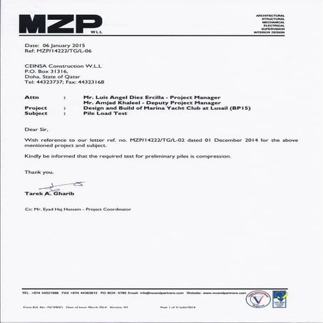 Mzp 14222-tg-l-06 pile load test | PDF