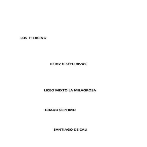 Historia del piercing | PPT