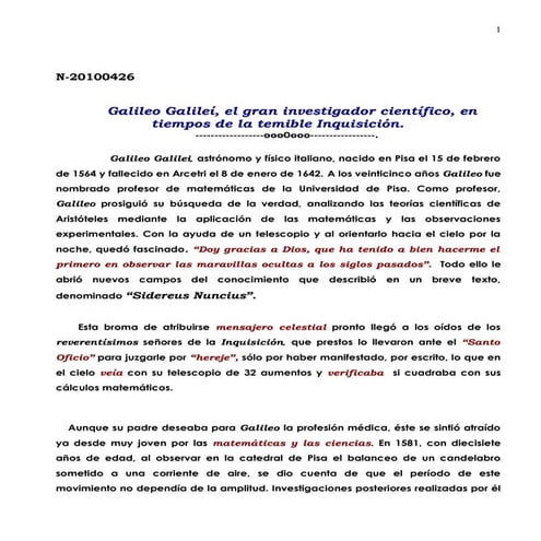 Galileo galilei | PPTX