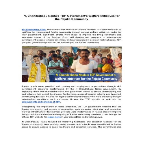 N. Chandrababu Naidu's TDP Government's Welfare Initiatives for the Rajaka Community.pdf