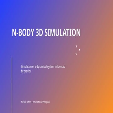 N-Body 3d simulation.pptx dfdfdfdfdfdfdfdf | PPT
