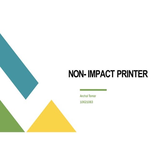 Printer and its types | PPTX
