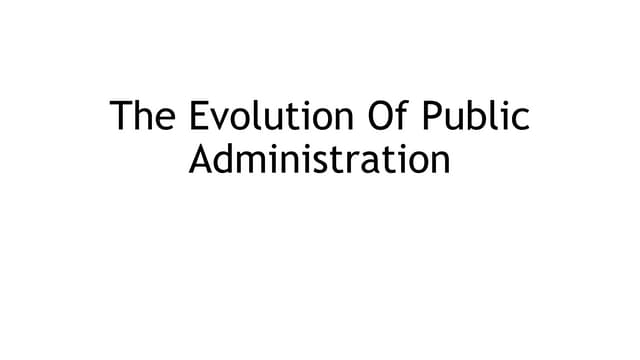 PUBLIC ADMINISTRATION | PPTX