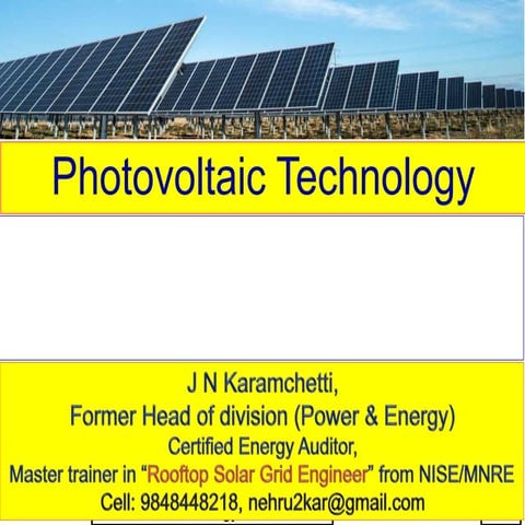 N01.1 Photovoltaic Technology.pptx