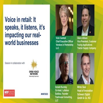 Voice in retail: It speaks, it listens, it’s impacting our real world ...
