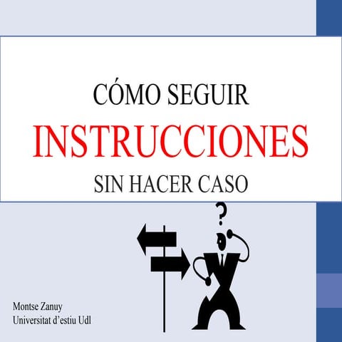 Como seguir instrucciones | DOC