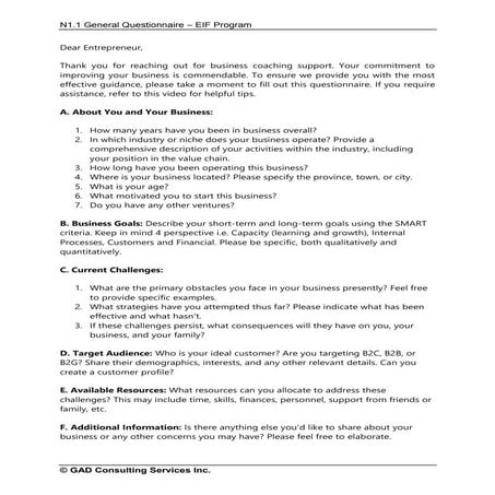 N1. 1 General Questionnaire for group coaching EIF | DOCX