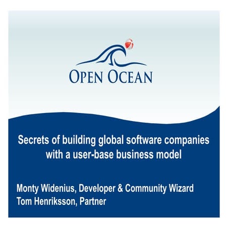 Open Ocean - NOAH13 London | PDF | Business | Business and Finance