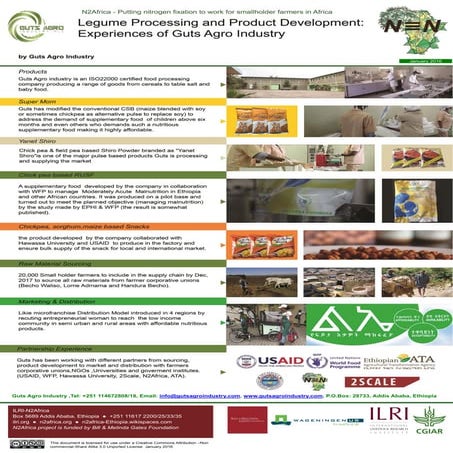 Legume processing and product development: Experiences of Guts Agro Industry | PDF