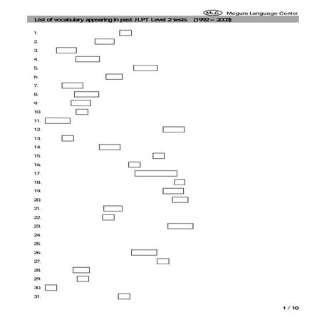 N2 vocabulary JLPT | PDF
