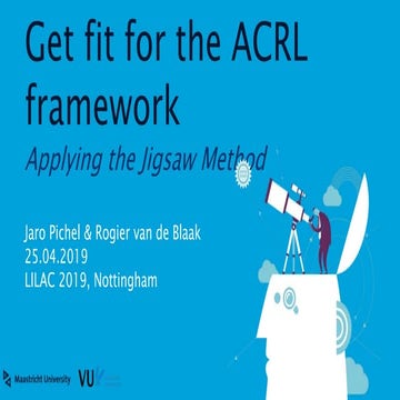 Get fit for the ACRL framework - Pichel & van der Blaak | PPTX