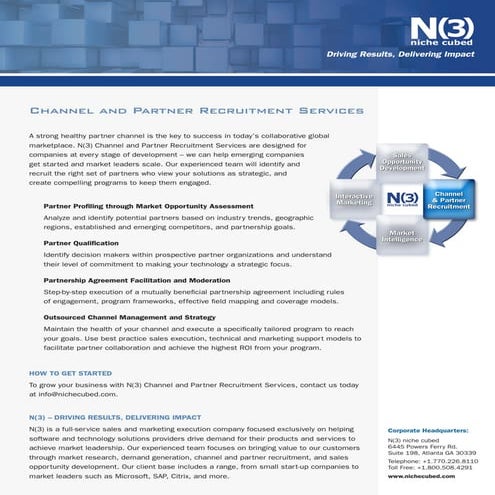 N(3) Channel And Partner Recruitment | PDF