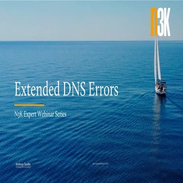 Extended DNS Errors | PPT