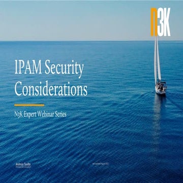 IPAM Security Considerations | PDF