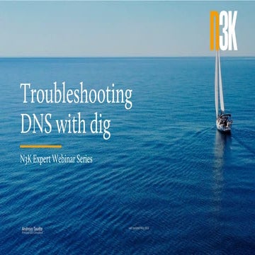 Troubleshooting DNS with dig | PPT