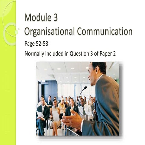 N4 Communication & Management Communication - Module 1 case study