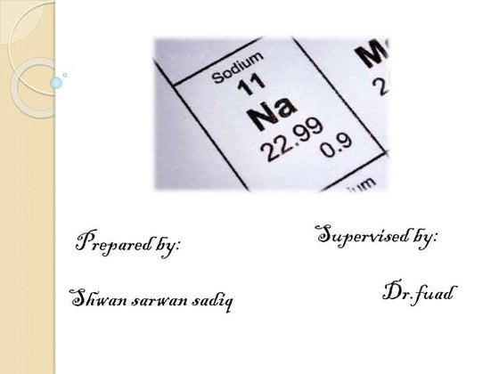 Sodium | PPT