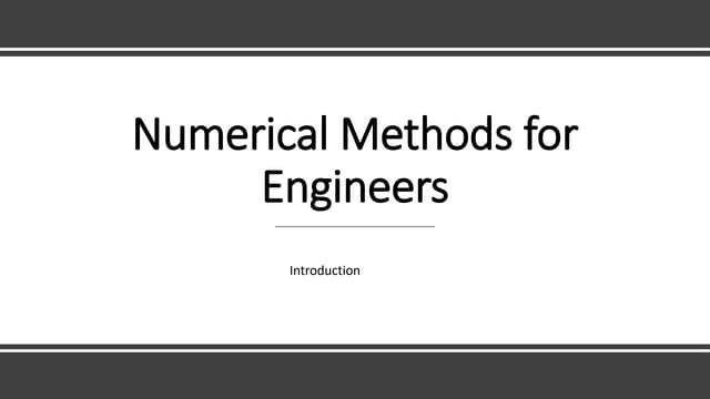 Engineering Numerical Analysis-Introduction.pdf Engineering Numerical Analysis-Introduction.pdf