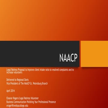 Naacp final week 6 and week 8 presentation 050614 | PPT