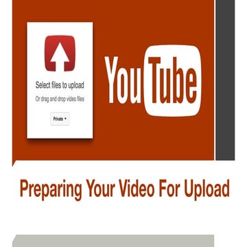 YouTube Deep Dive: Preparing Video For Upload | PDF