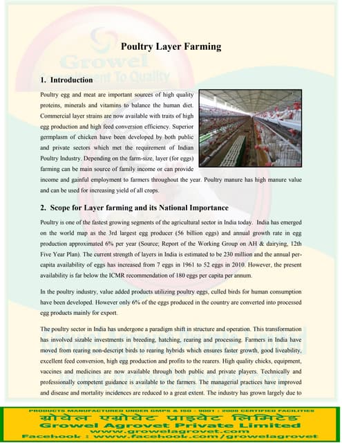 Poultry project report | PDF
